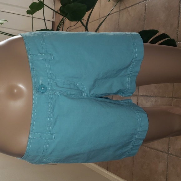 Columbia | Shorts | Columbia 4 Bright Pastel Blue Modest Long Shorts ...